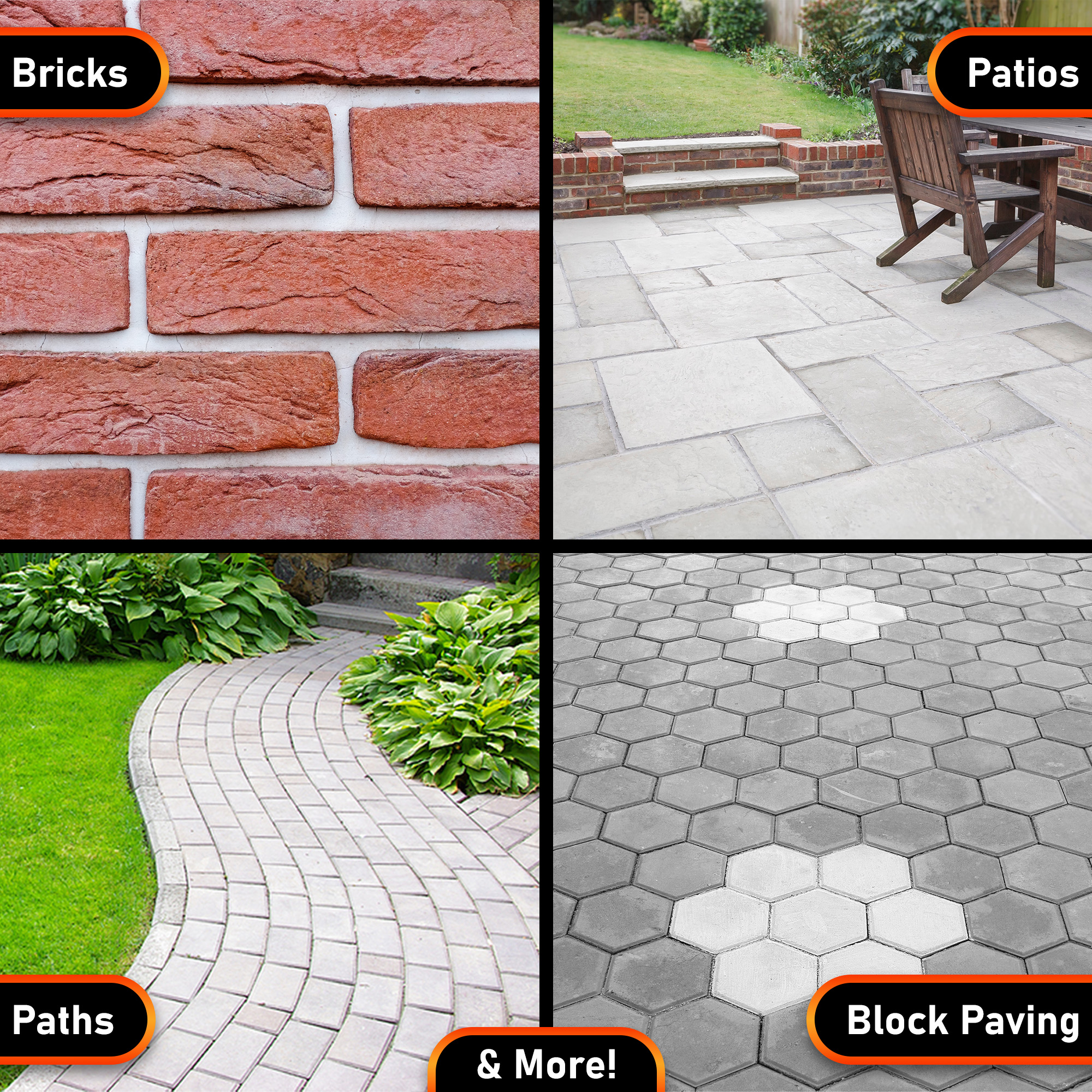 ProKleen Ultimate Brick Cleaner - For Bricks, Patio, Block Paving ...