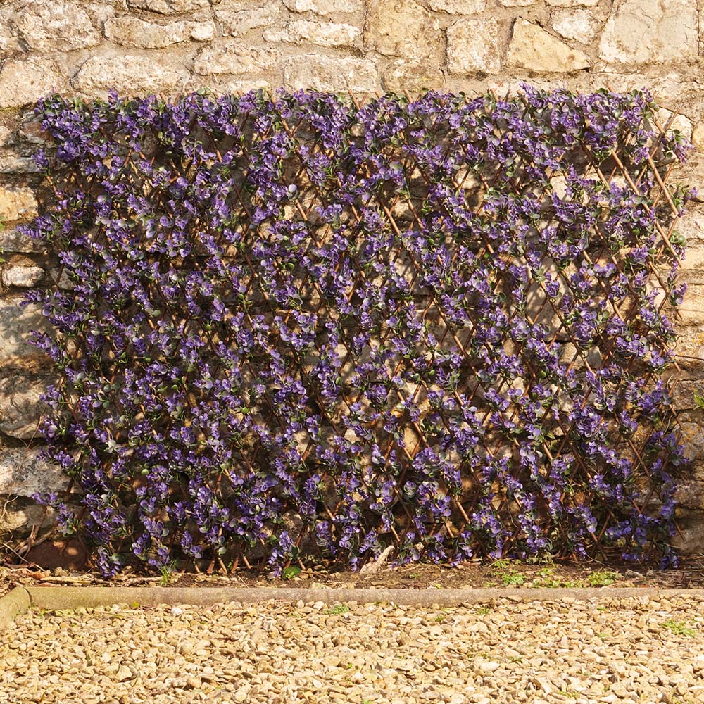 Garden Gear - Expandable Artificial Hedge Trellis - Purple Lavender