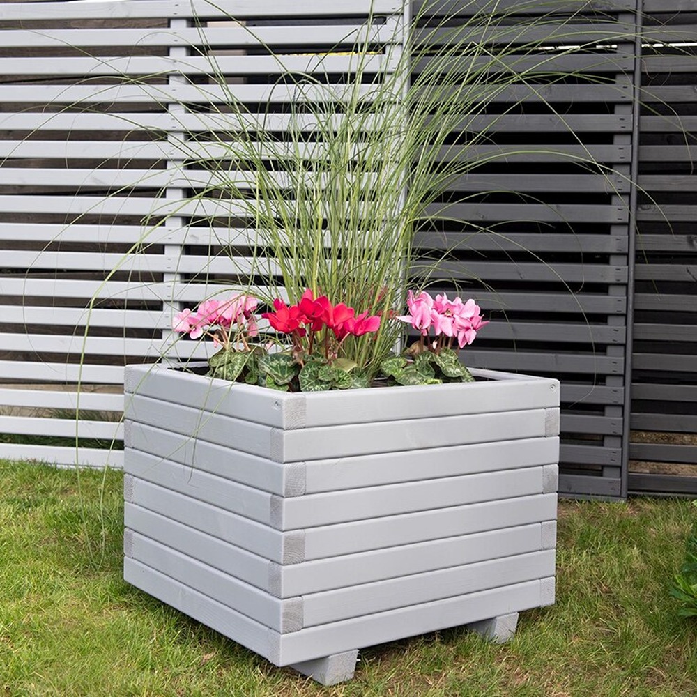 60cm Square Wooden Planter