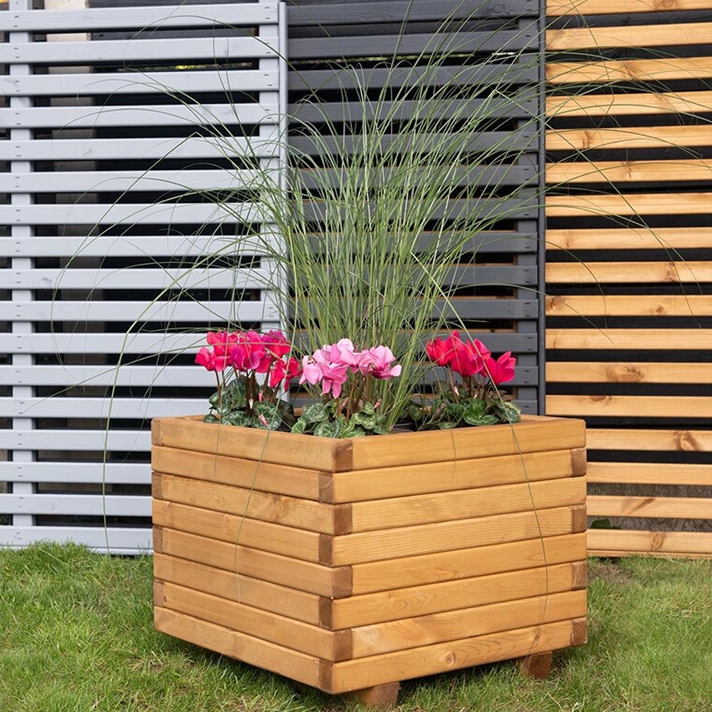 40cm Square Wooden Planter