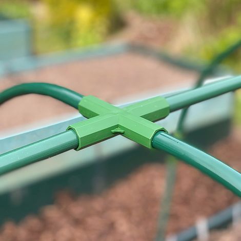Garden Hoop Grow Tunnel Frame Kit - Large | Metal Hoop House Frame for ...