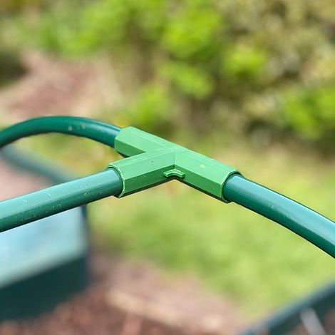 Garden Hoop Grow Tunnel Frame Kit - Large | Metal Hoop House Frame for ...