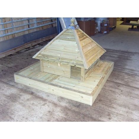 Large Square Floating Duck House with Extra Large Float, Waterfowl ...